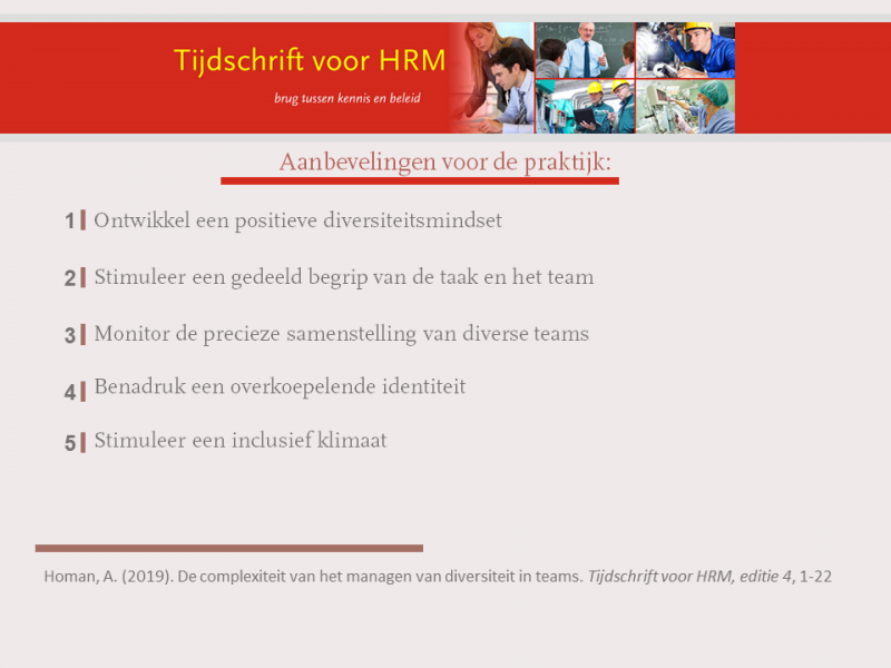 Diversiteit in Teams - Astrd Homan - Tijdschrift voor HRM